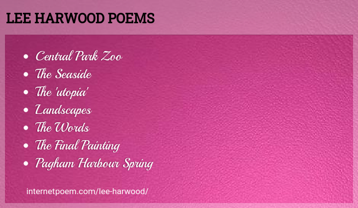 Lee Harwood Poems