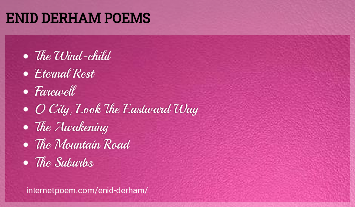 Enid Derham Poems