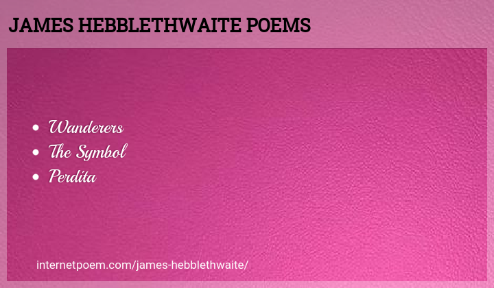 Biography of James Hebblethwaite
