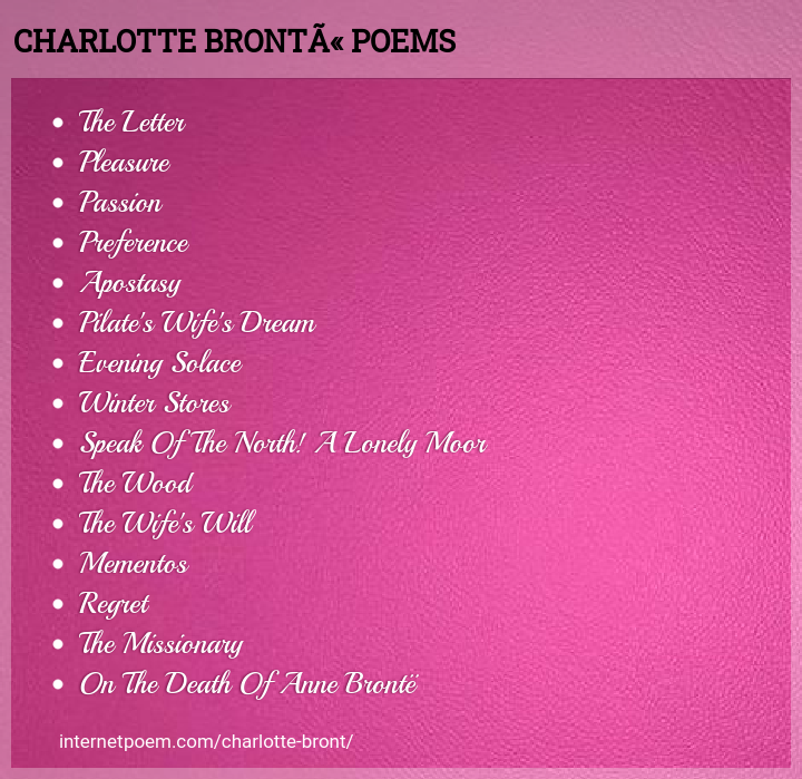 Charlotte Bronta