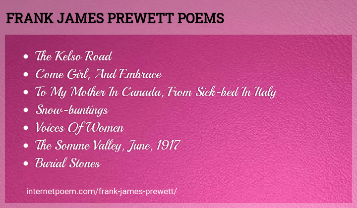 Frank James Prewett Earth Poems