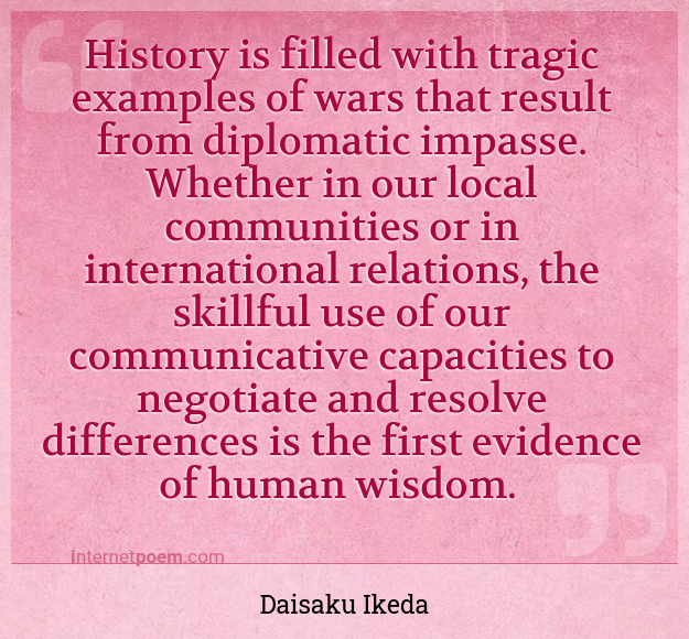 History is filled with tragic examples of wars that r... #1
