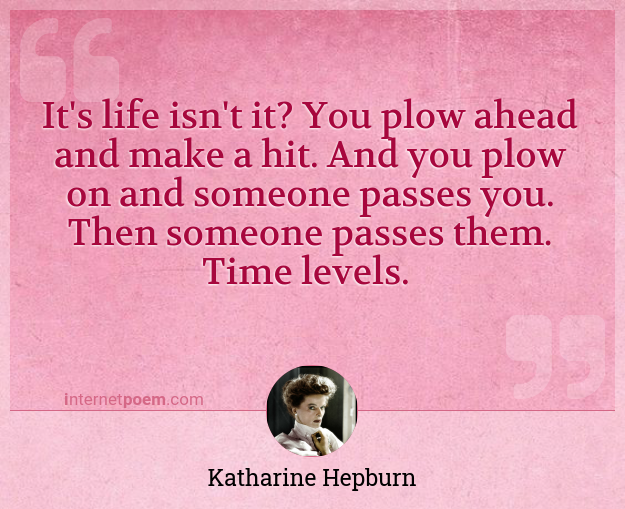 It's life isn't it? You plow ahead and make a hit. An... #1