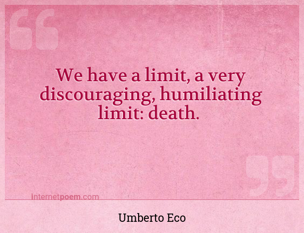 We have a limit, a very discouraging, humiliating lim... #1