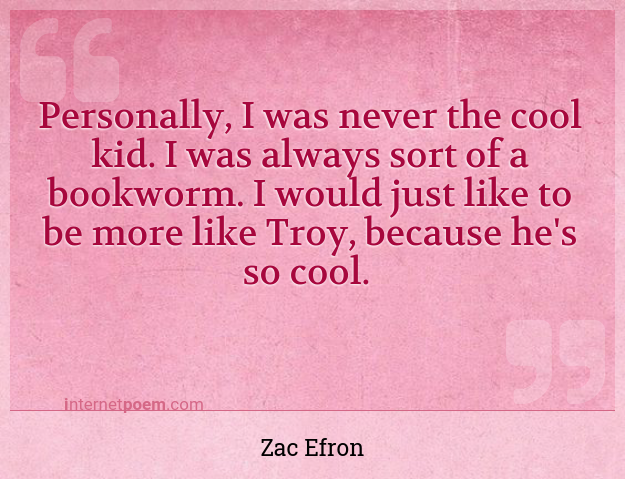 Personally, I was never the cool kid. I was always so... #1