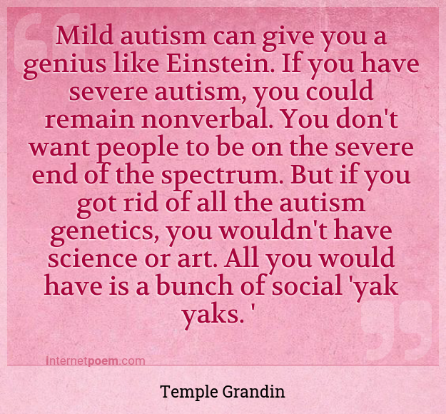 Mild autism can give you a genius like Einstein. If y... #1