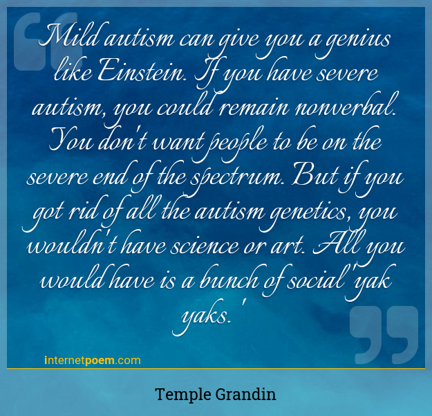 Mild autism can give you a genius like Einstein. If y... #1