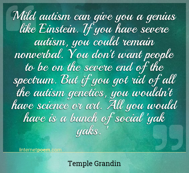 Mild autism can give you a genius like Einstein. If y... #1