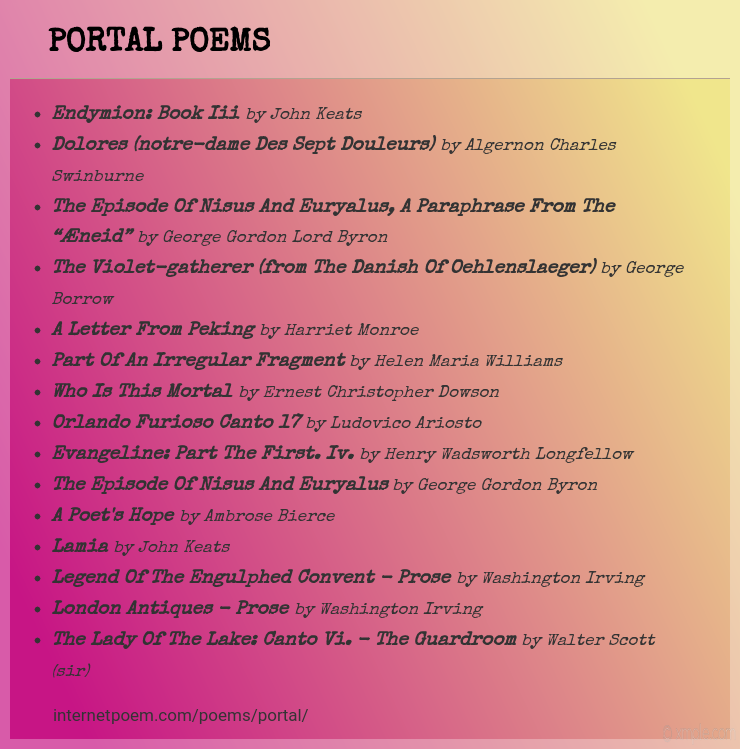 Portal Poems